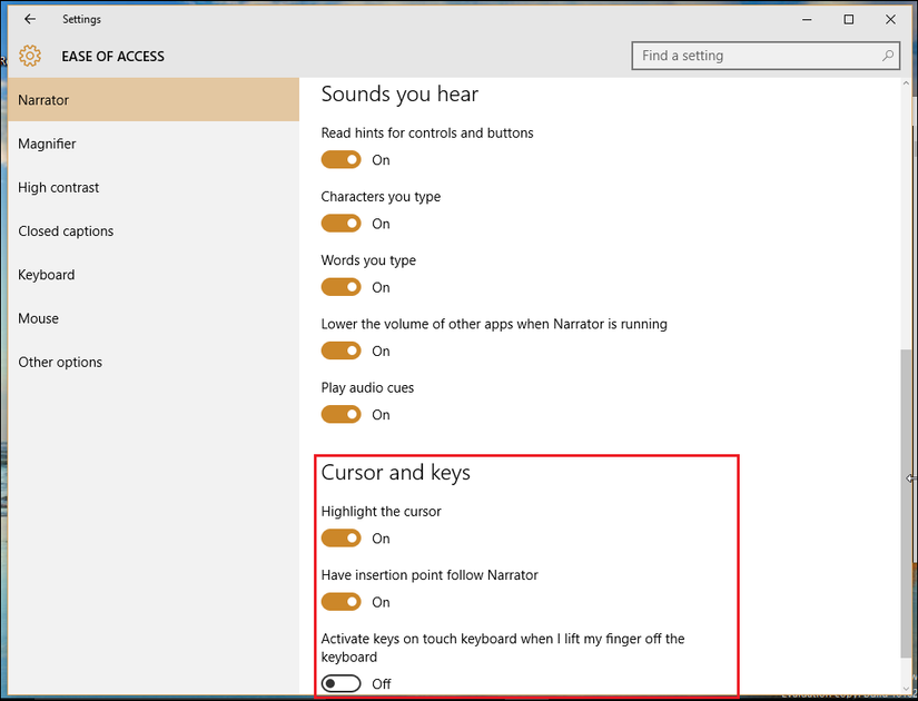 How to Manage Accessibility Features in Windows 10