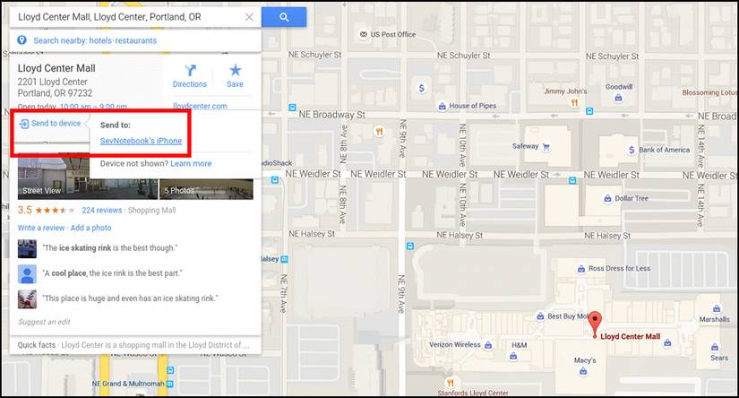 How to Send an Address From Your Desktop to Your Phone in Google Maps