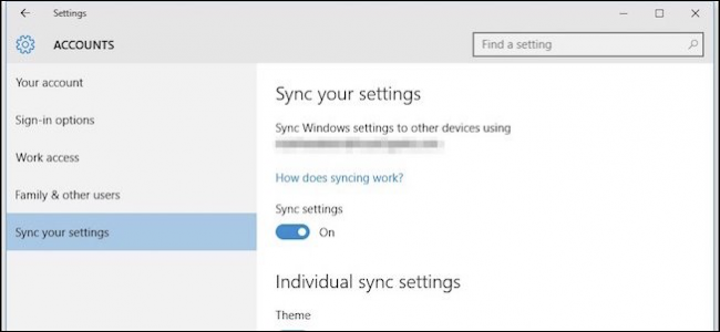 Understanding the New Sync Settings in Windows 10