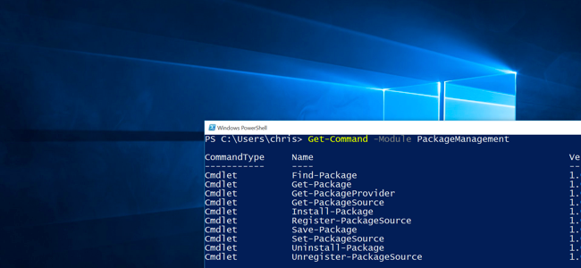 How to Use PackageManagement (aka OneGet) on Windows 10