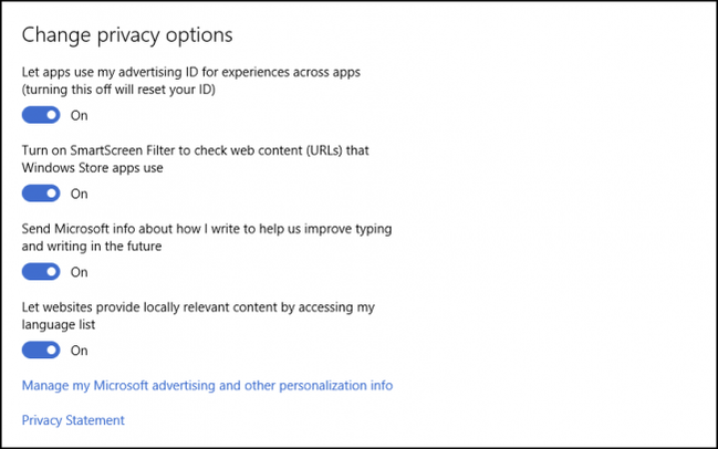 Understanding Windows 10's Privacy Settings
