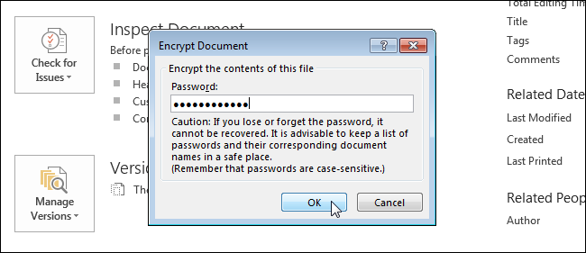 How to Add an Open Password to a Word Document