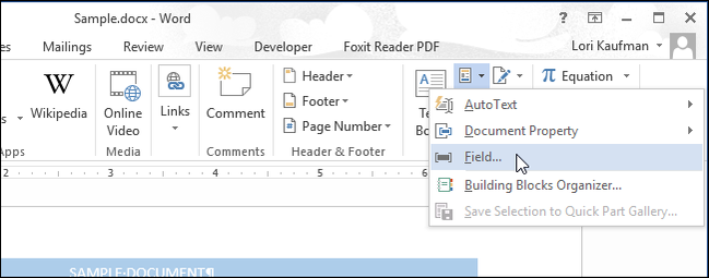How to Insert a Word Count into Your Word Document