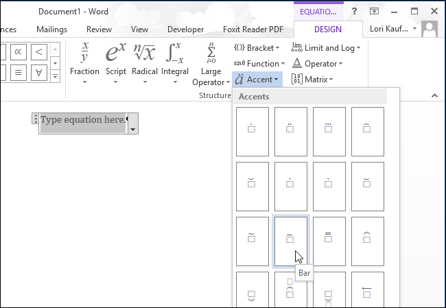 How to Overline Text in Word