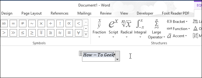 How to Overline Text in Word