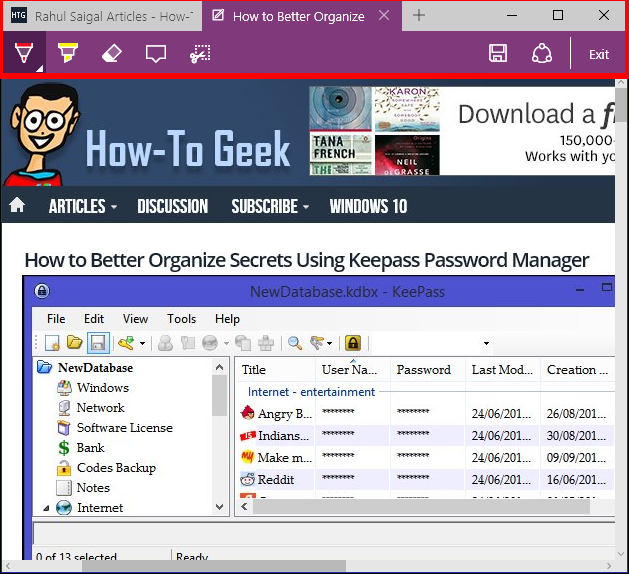 How to Make Notes on Web Pages with Microsoft Edge