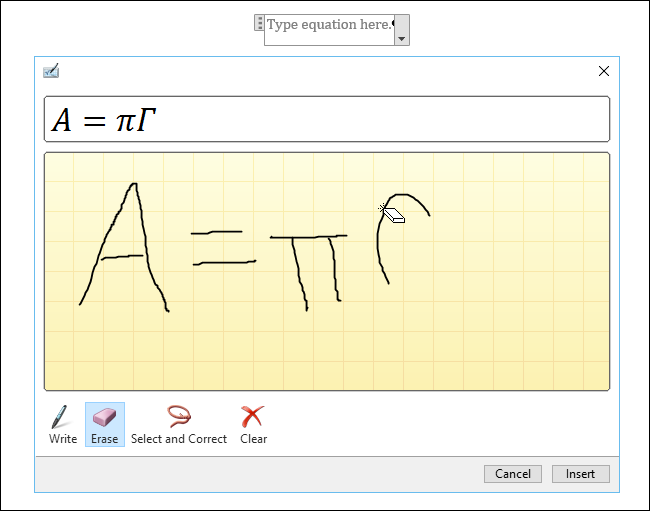 How to Use the Ink Equation Feature in Office 2016 to Write Equations