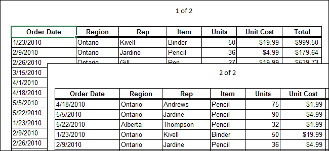 How To Repeat Specific Rows Or Columns On Every Printed Page In Excel