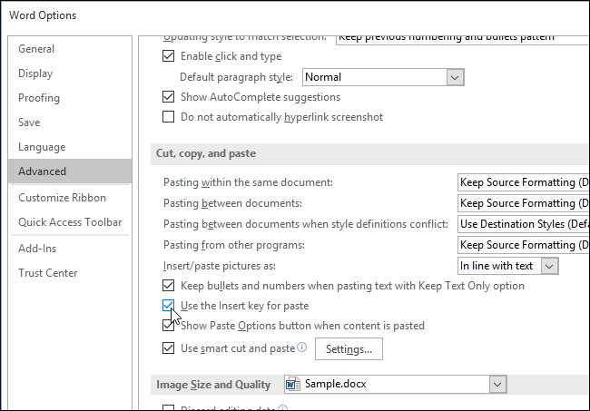 How to Use the Insert Key to Insert Copied Content in Word