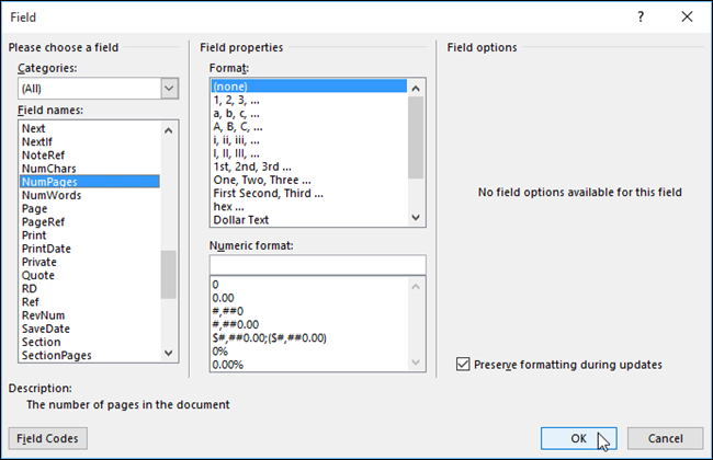 How to Insert Page X of Y into a Header or Footer in Word