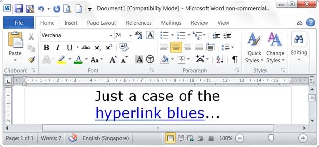 How do You Return All Hyperlinks in a Microsoft Word Document Back to ...