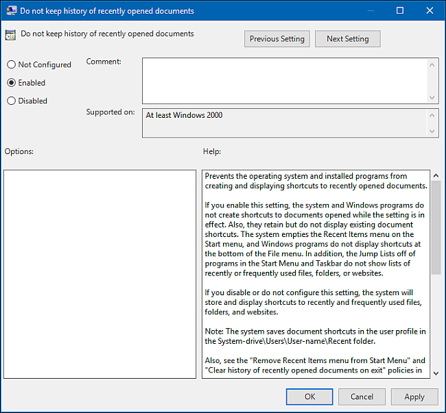 How to Turn Off Recent Items and Frequent Places in Windows 10