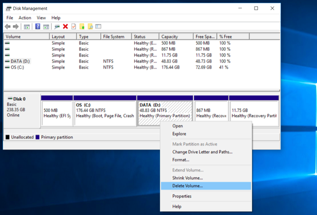 How to Combine Multiple Partitions Into a Single Partition