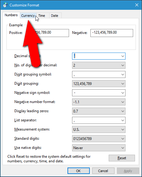 How to Change Windows' Default Currency from Dollars to Euros