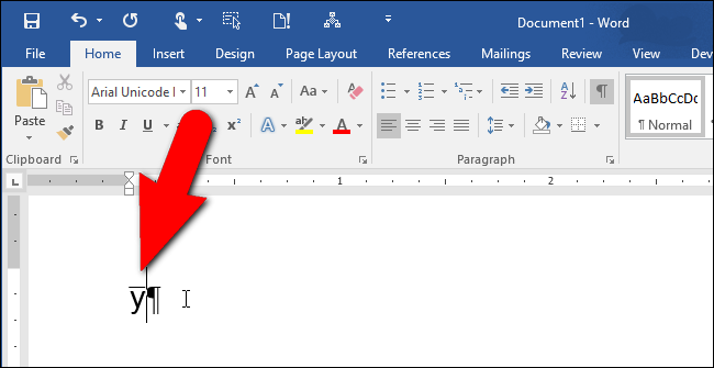 How to Manually Create Compound Characters in Word