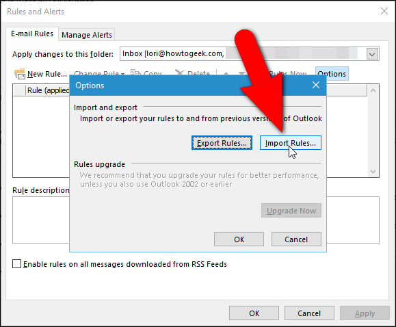 How to Export and Import Rules in Outlook