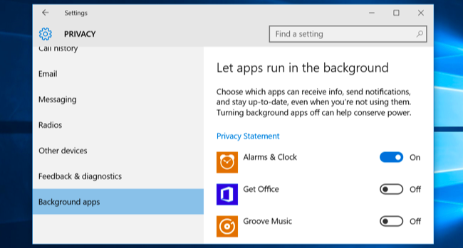 How to Stop Windows 10 Apps From Running in the Background