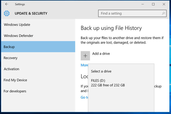 How to Use Windows' File History to Back Up Your Data