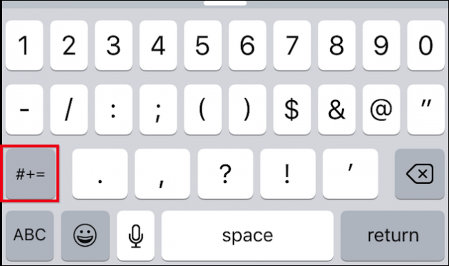 Quickly Type Numbers and Symbols on the iPhone with This Shortcut