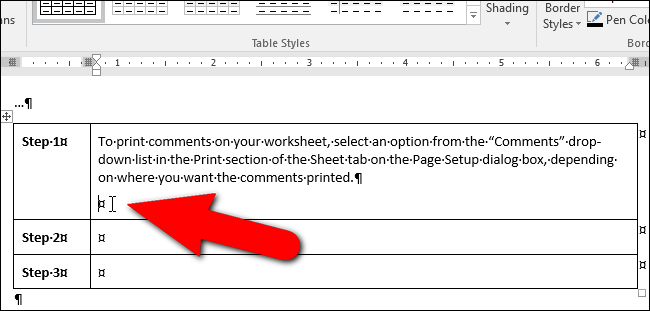 How to Nest a Table Within a Table in Word