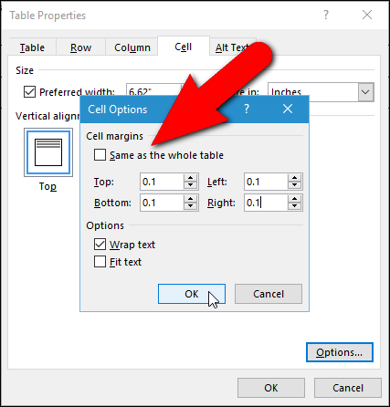 How to Nest a Table Within a Table in Word