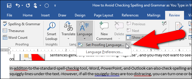 How to Turn Off Spell Check as You Type in Microsoft Office
