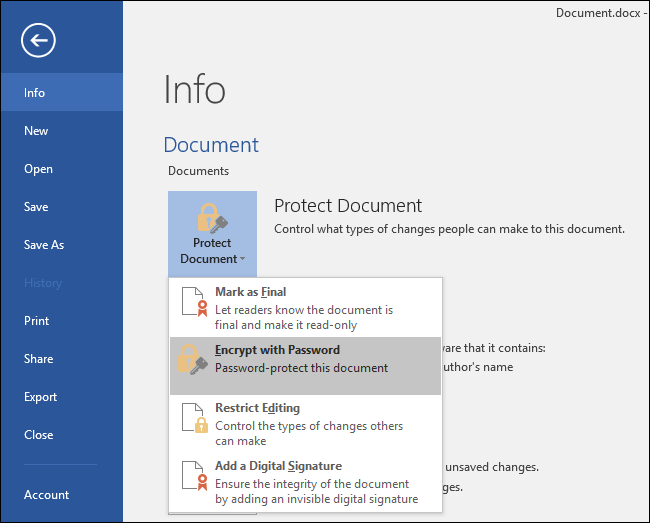 How to Password Protect Documents and PDFs with Microsoft Office
