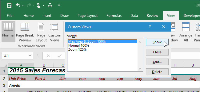 How to Use Custom Views in Excel to Save Your Workbook Settings