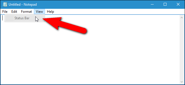How to Enable the Status Bar and Word Wrap at the Same Time in Notepad