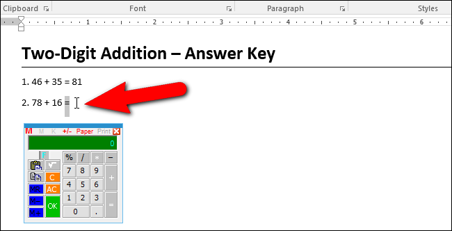 answer button on calculator