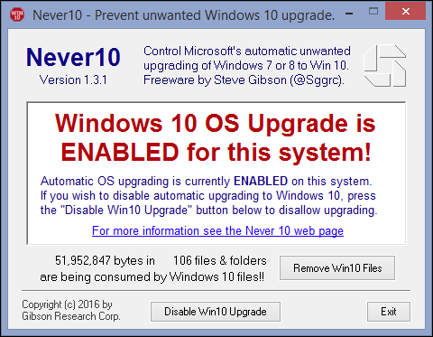 How to Stop Windows 7 or 8 from Downloading Windows 10 Automatically