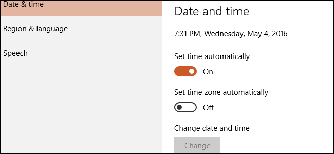 How to Allow a Standard Windows 10 User to Change the Time and Date