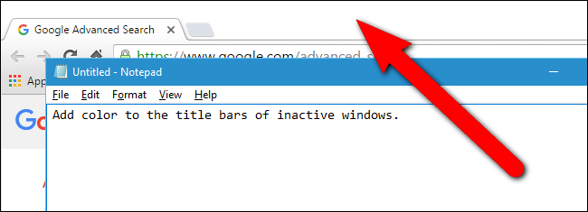 How to Add Color to Inactive Title Bars in Windows 10