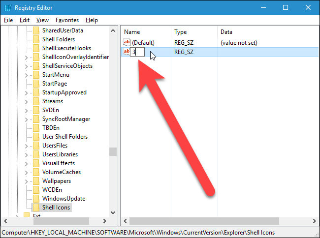 shell icons registry