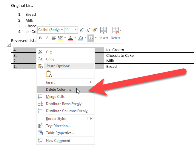 How to Reverse a Numbered or Bulleted List in Microsoft Word