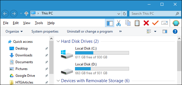 How to Make Windows 10's File Explorer Look Like Windows 7's Windows ...