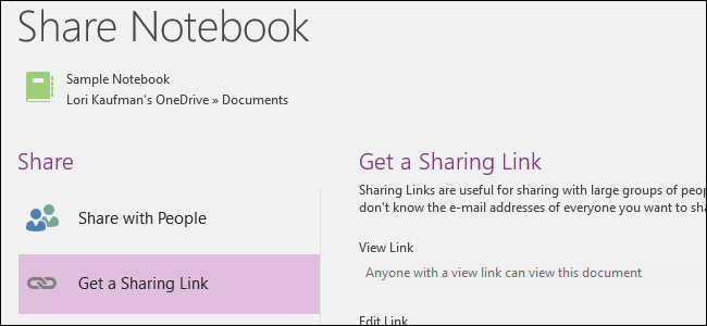 How to Share Notebooks in Microsoft OneNote 2016