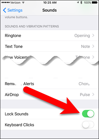 turn off button sounds iphone