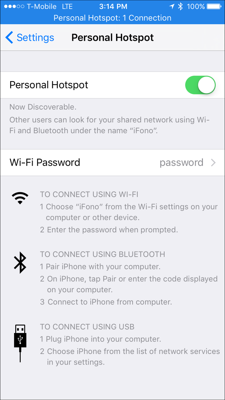 How to Use Your iPhone's Personal Hotspot to Tether a PC or Mac