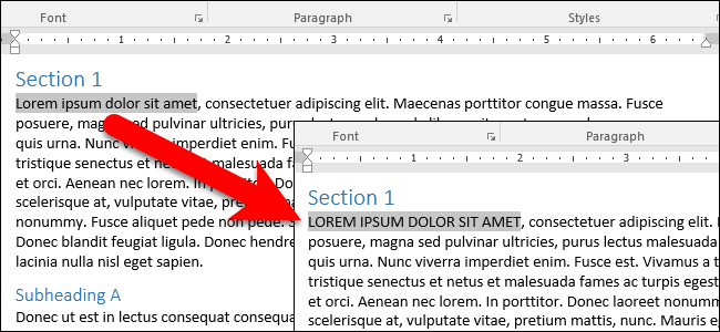 How to Easily Change the Case on Text in Microsoft Word