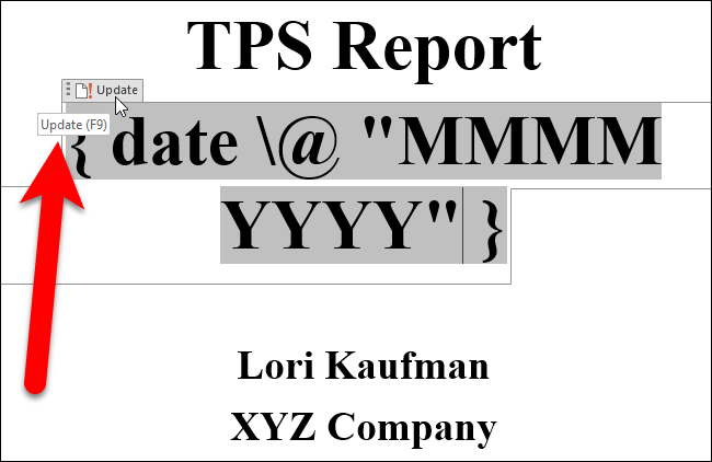 How to Insert the Current Month and Year in a Word Document That ...
