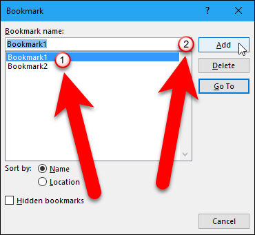 How to Reuse or Move a Bookmark in Microsoft Word