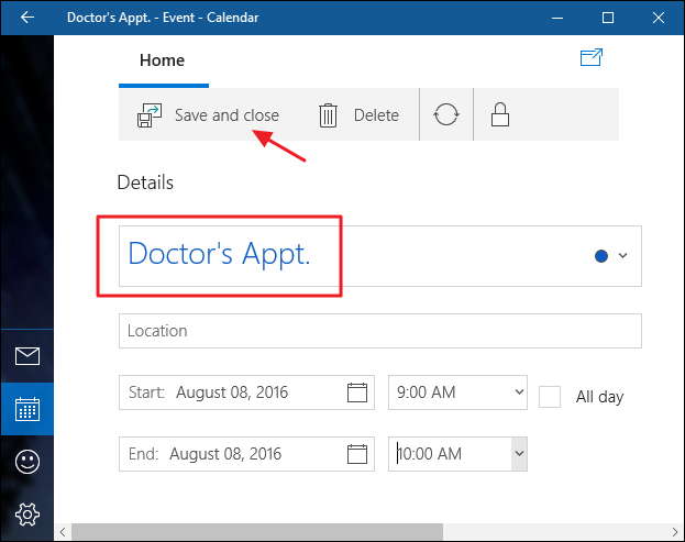 How to View and Add Calendar Events from the Windows 10 Taskbar