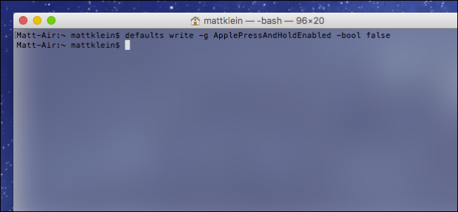 How to Enable Key Repeating in macOS