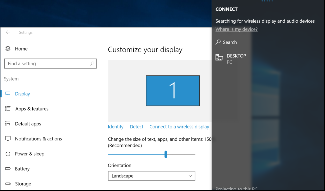 How to Cast Your Windows or Android Display to a Windows 10 PC