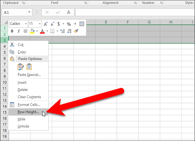 How to Set Row Height and Column Width in Excel