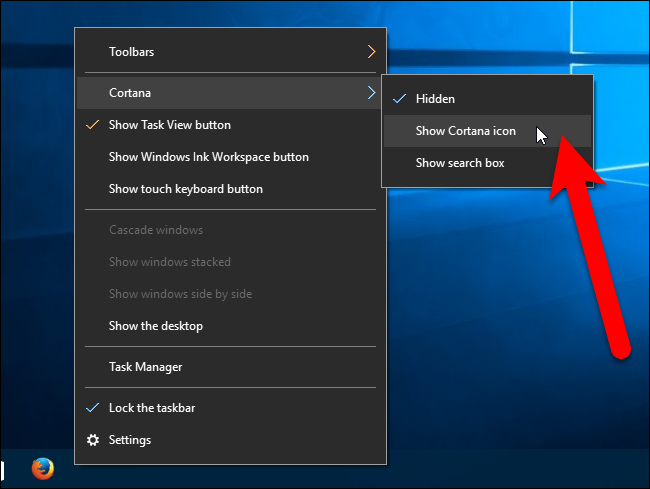 How to Hide the Search/Cortana Box and Task View Button on the Windows ...