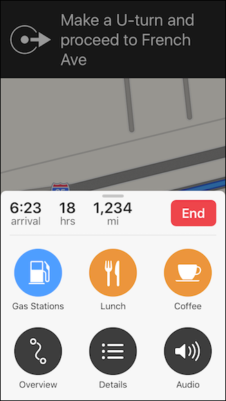 How to Incorporate Food and Gas Stops into Routes on Apple Maps