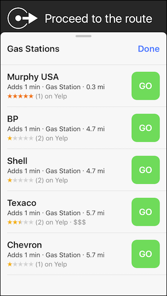 How to Incorporate Food and Gas Stops into Routes on Apple Maps