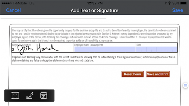 How to Sign PDFs from Dropbox on iOS